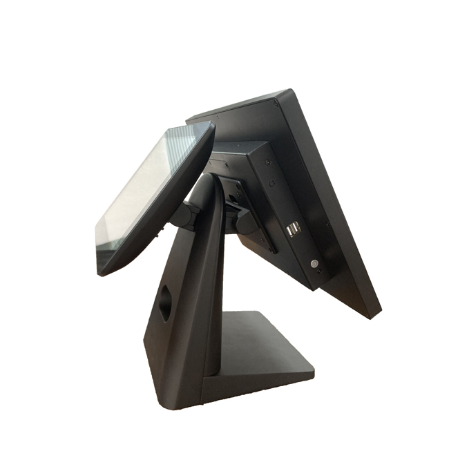 VT1500 15″ Windows All-in-one POS Terminal with Dual Screen – VMAX POS
