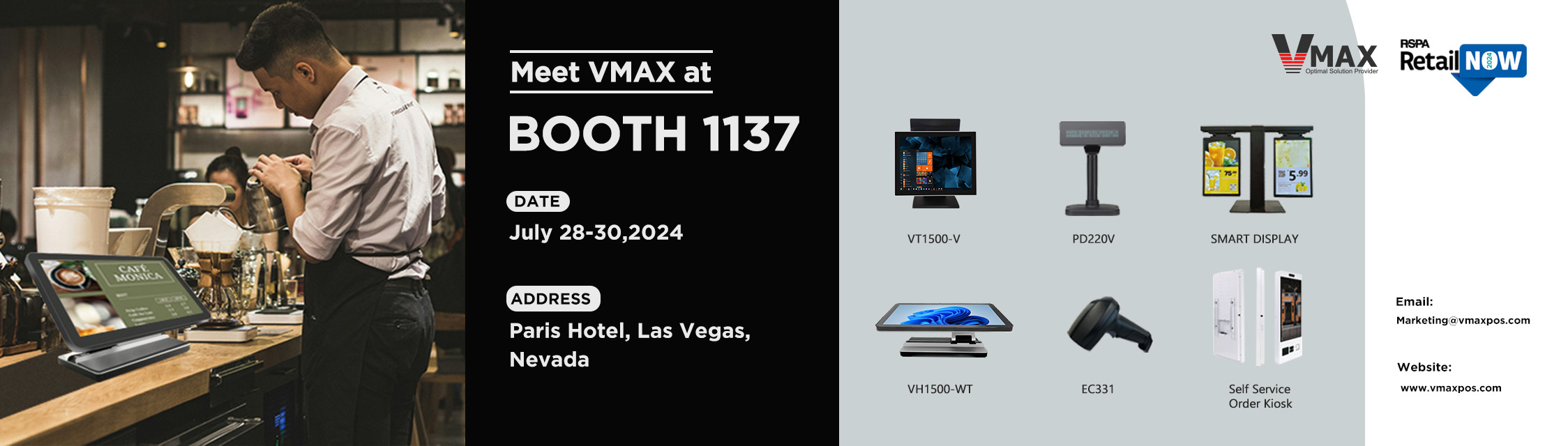 Join VMAX at RSPA Retail NOW 2024 – VMAX POS